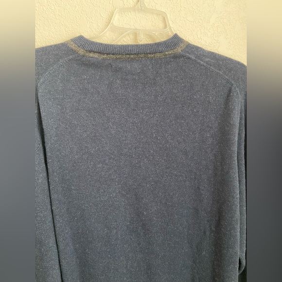 Perry Ellis | Sweaters | Perry Ellis Merino Blend Wool Navy Vneck ...